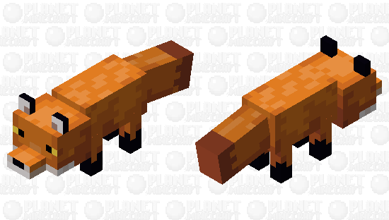 Realistic Fox Minecraft Mob Skin