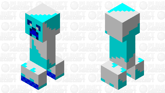 Hissing IceMan Minecraft Mob Skin