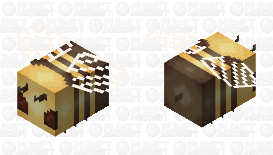 Cute Little Bee ~ Angry ~ SoulBlade Minecraft Mob Skin