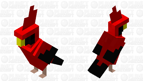 Cardinal Minecraft Mob Skin