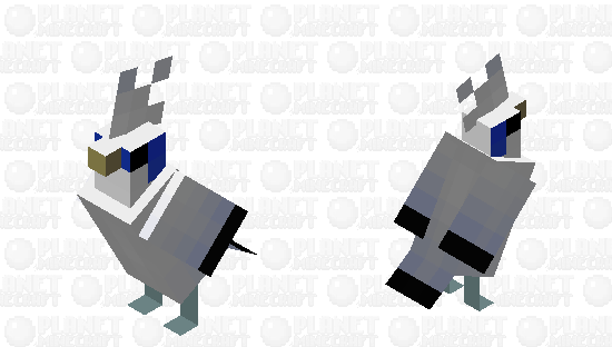 Estorninho-de-bali (Leucopsar rothschildi) Minecraft Mob Skin