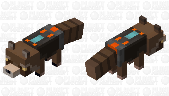 Rocket Raccoon Minecraft Mob Skin