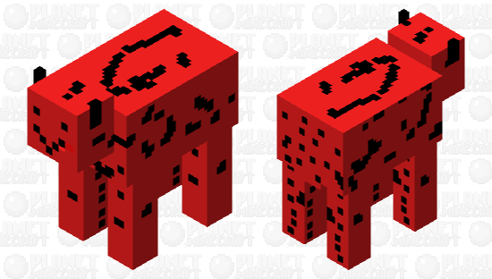 Happy nether cow Minecraft Mob Skin