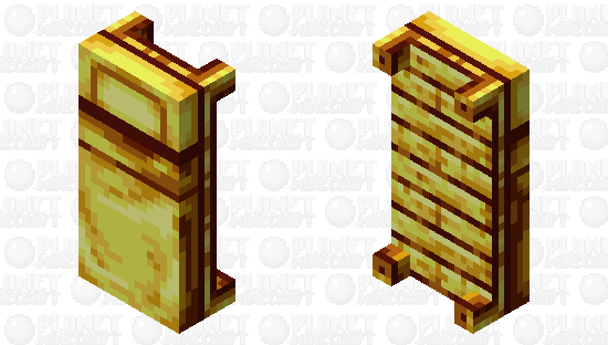 All gold bed Minecraft Mob Skin