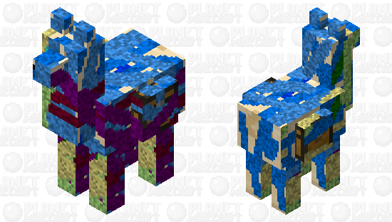 Corrupted llama Minecraft Mob Skin