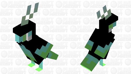 neon parrot Minecraft Mob Skin