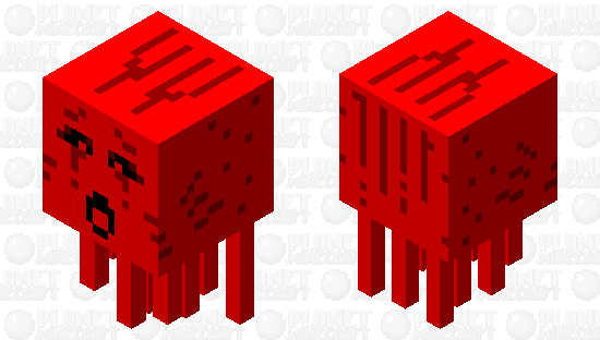 red Ghast (fire) Minecraft Mob Skin
