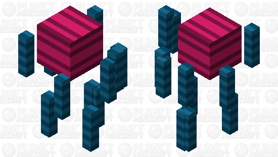 Nether plank Blaze Minecraft Mob Skin