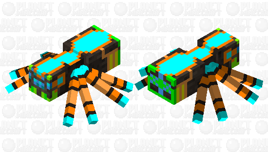 Remake version of The Radioactive Spider Minecraft Mob Skin
