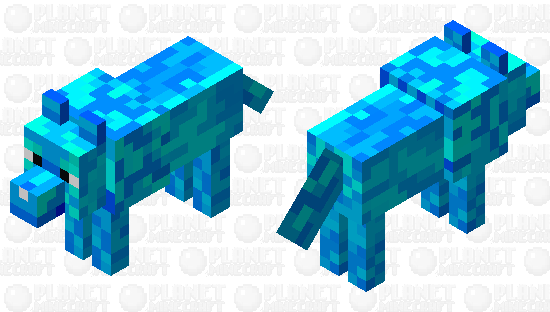 ice dog Minecraft Mob Skin