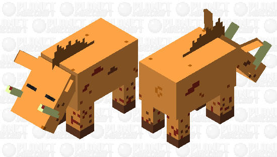 lava hoglin Minecraft Mob Skin