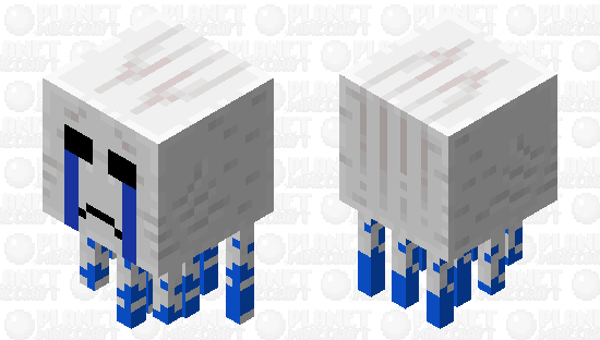 Sad ghast(;´༎ຶٹ༎ຶ`) Minecraft Mob Skin