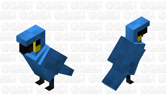 Blue Macaw Minecraft Mob Skin
