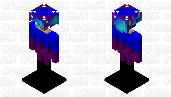 galaxy helmet on galaxy armor stand Minecraft Mob Skin