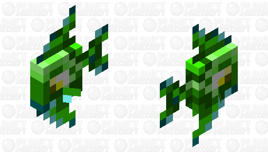 Kelp Angel fish Minecraft Mob Skin