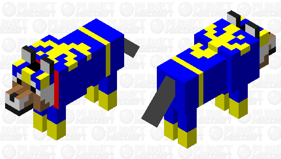 Gray’s blue falcon armor in mcsm season 4 Minecraft Mob Skin