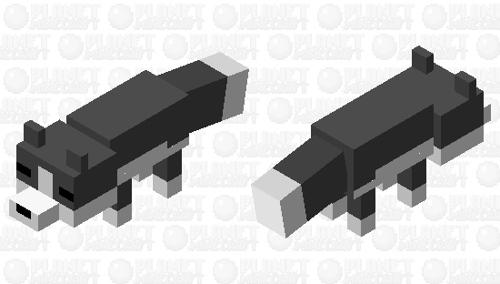 grey foxx Minecraft Mob Skin