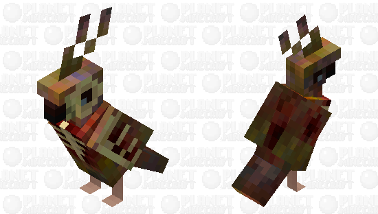 Zombie parrot Minecraft Mob Skin
