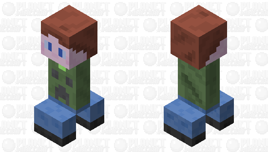 Creeper Missing Link! Minecraft Mob Skin