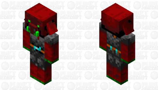 Nuclear Nether Piglin Minecraft Mob Skin