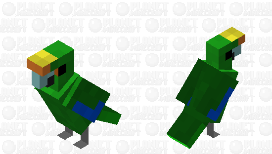 Orange-fronted Parakeet Minecraft Mob Skin