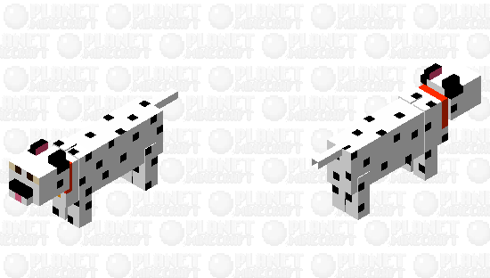 Dalmatian "Dog" Minecraft Mob Skin