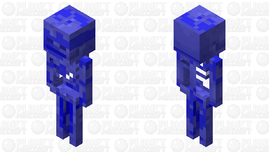 Blue skeleton Minecraft Mob Skin