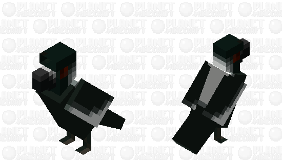Australian Magpie (_Gymnorhina tibicen_) Minecraft Mob Skin