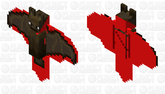 Bat With Nether Cape Minecraft Mob Skin