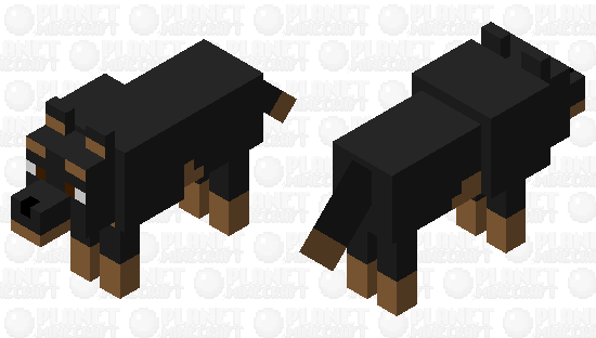 Rottweiler Minecraft Mob Skin