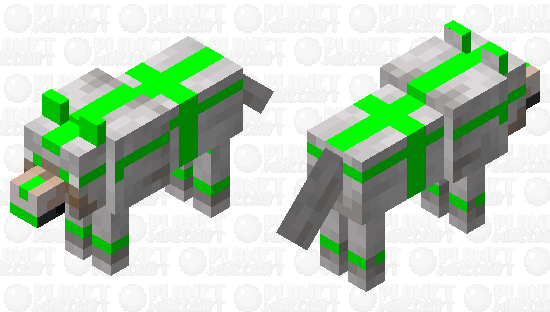 Green wolf Minecraft Mob Skin