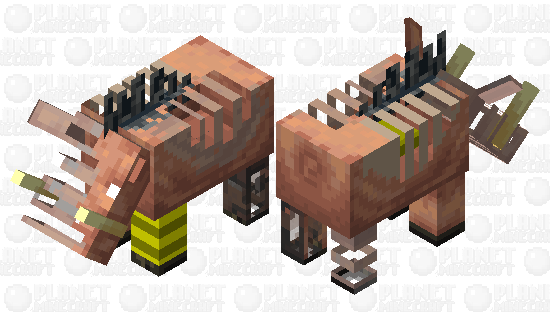 hoglin brute skeleton Minecraft Mob Skin