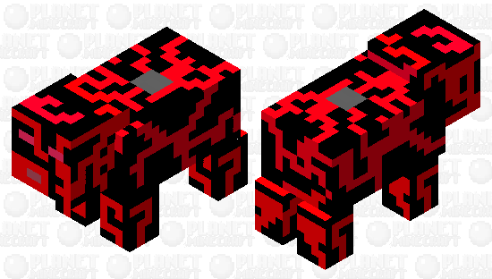 Corrupt pig Minecraft Mob Skin
