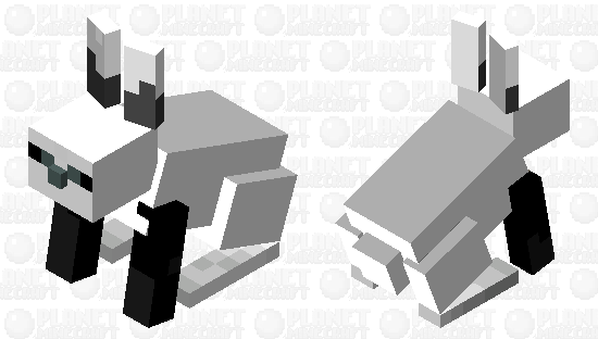 the dark rabbit Minecraft Mob Skin