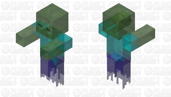 Ghost zombie Minecraft Mob Skin