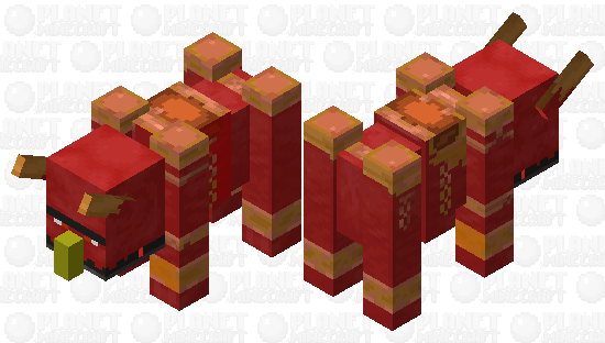 Red Ravager Minecraft Mob Skin