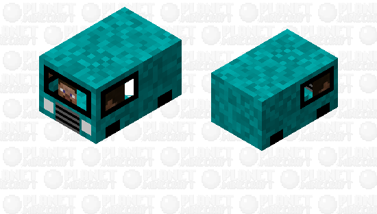 Steve riding a car Minecraft Mob Skin