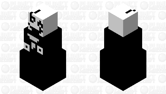 WD Gaster Snow Golem Minecraft Mob Skin