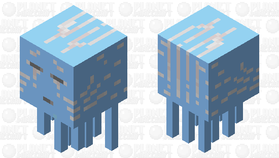 Rare Blue Ghast Minecraft Mob Skin