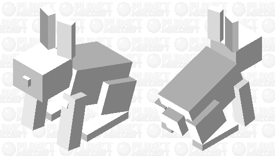 invisible bunny Minecraft Mob Skin