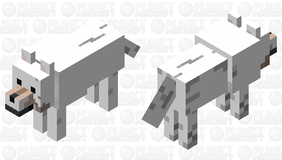 White Wolf Minecraft Mob Skin
