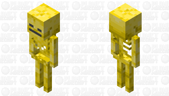 Golden Skeleton Minecraft Mob Skin