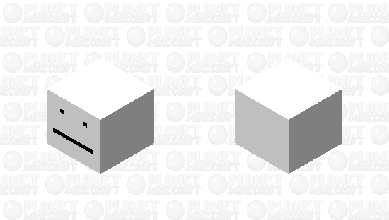 White Floating Head Minecraft Mob Skin