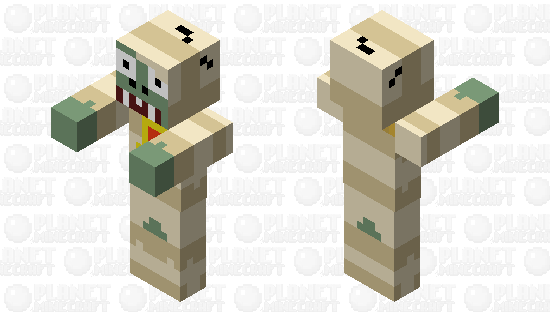 Mummy Zombie Minecraft Mob Skin