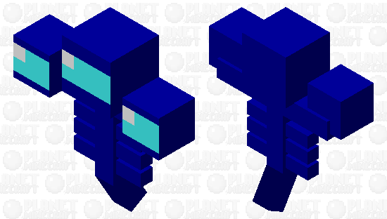 blue imposter wither Minecraft Mob Skin