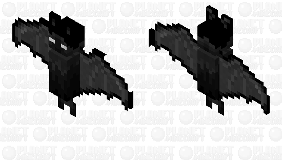 Black Bat Minecraft Mob Skin