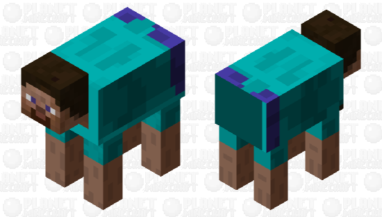 Steve doing yoga for some reason Minecraft Mob Skin