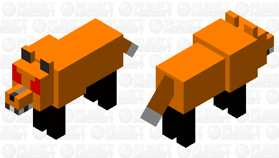 angry maned wolf Minecraft Mob Skin