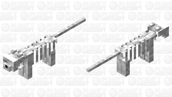Skeleton Cat Minecraft Mob Skin