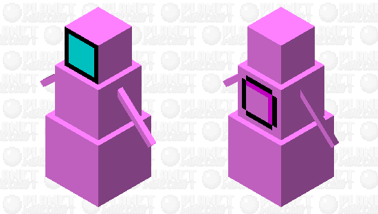 Among Us snowman Minecraft Mob Skin